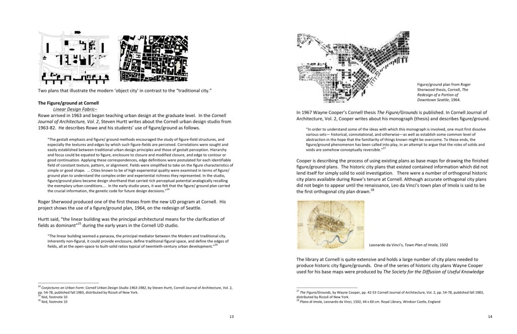 The Legacy of Colin Rowe and the Figure/Ground Drawing – Looking@Cities